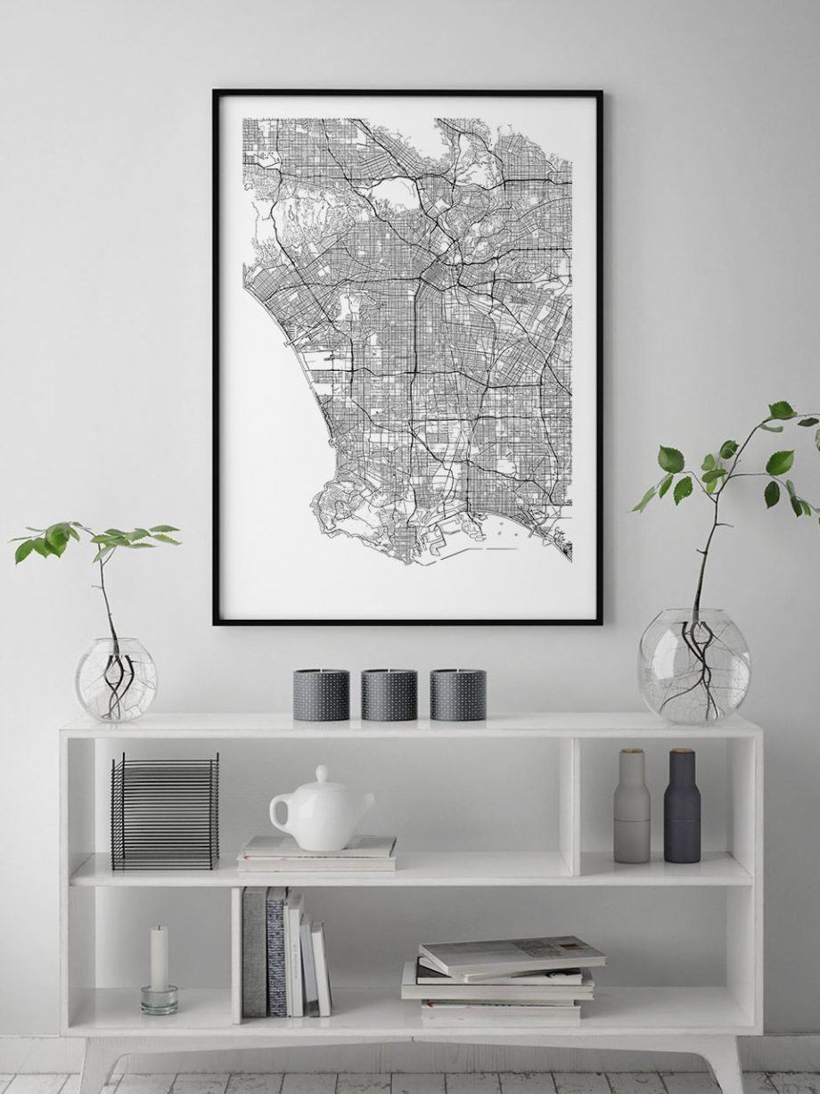 Los Angeles Map Poster - Milly Studio